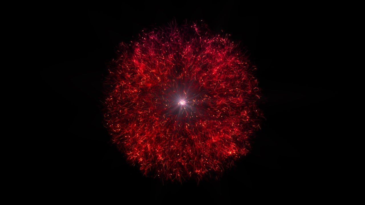 Red powder explosion on black background, Impact dust particles ...