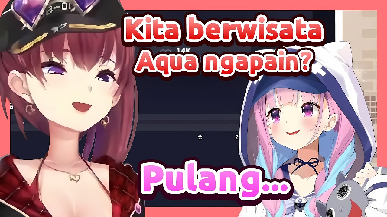 Aqua Ninggalin Marine Pas Berwisata...【Hololive JP Sub Indo】 - YouTube