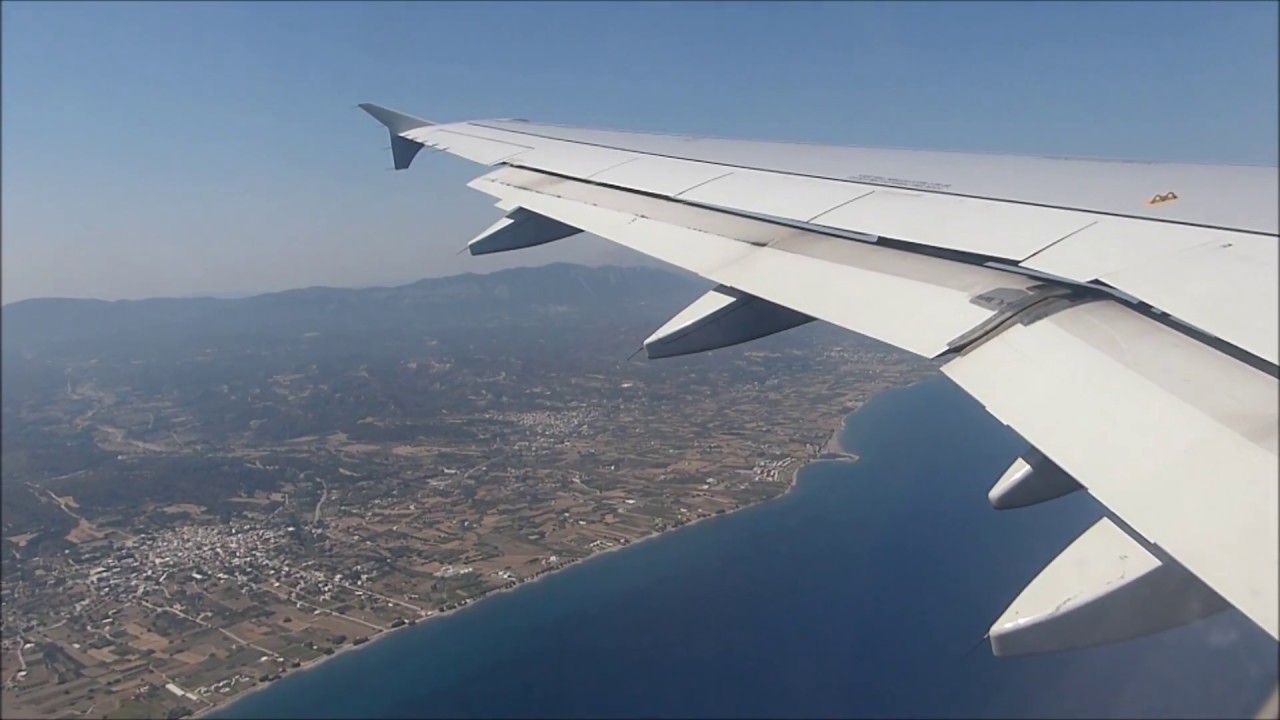 Aegean A320 Beautiful Take Off from Rhodes - YouTube