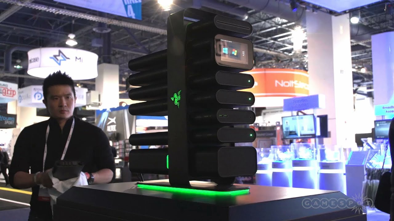 Checking Out Razer's Modular PC Project Christine - CES 2014 - YouTube