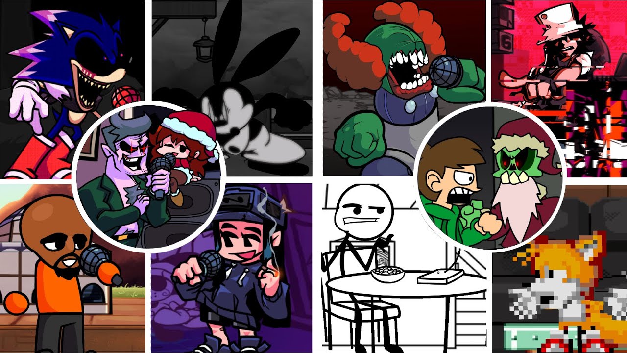 FNF - Deck AND Zanta but Every Turn a Different Cover Is Used🎶(FNF ...