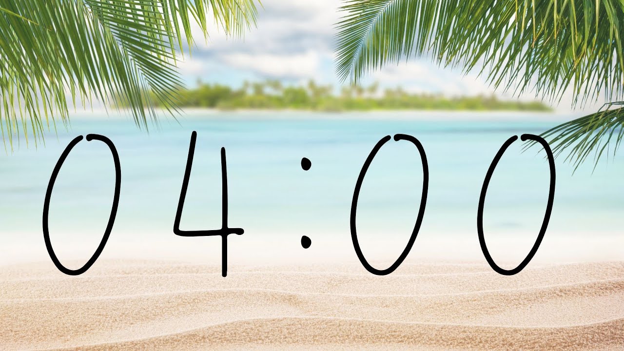 4 Minute Relaxing Beach Timer - YouTube