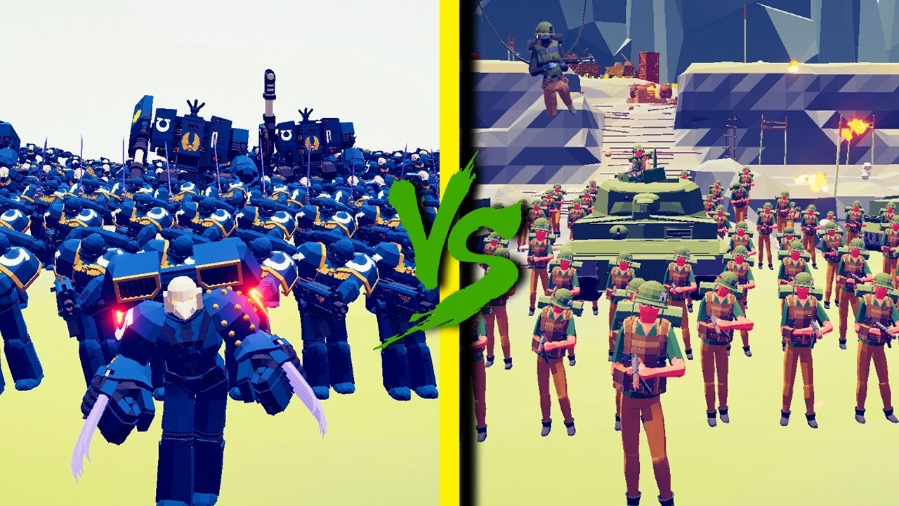 WW2 ARMY vs WW3 ARMY - Totally Accurate Battle Simulator TABS - YouTube