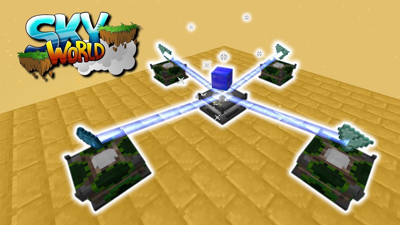 Item Fusion! Tier 2 Grow Crystal! - #6 - Minecraft Sky World - YouTube