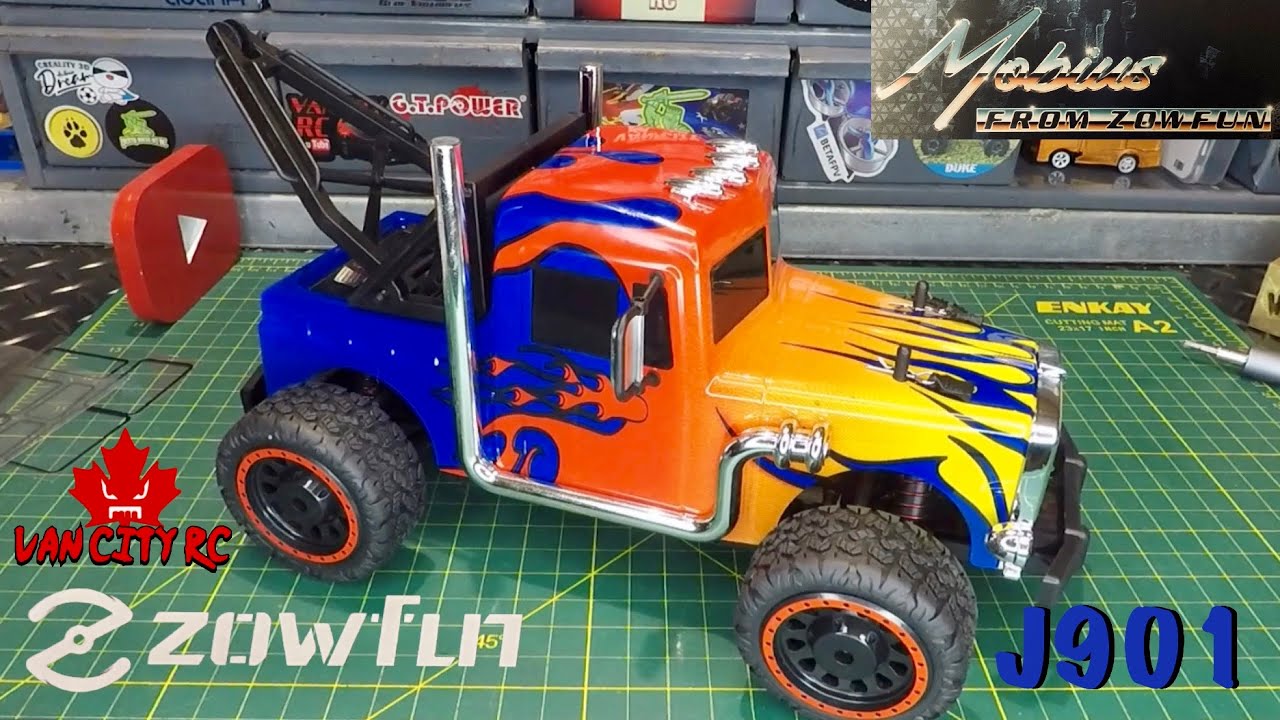 ZOWFUN Mobius AOB J901, 1:16 Scale 4WD RC Tow Truck. 1st Look ...