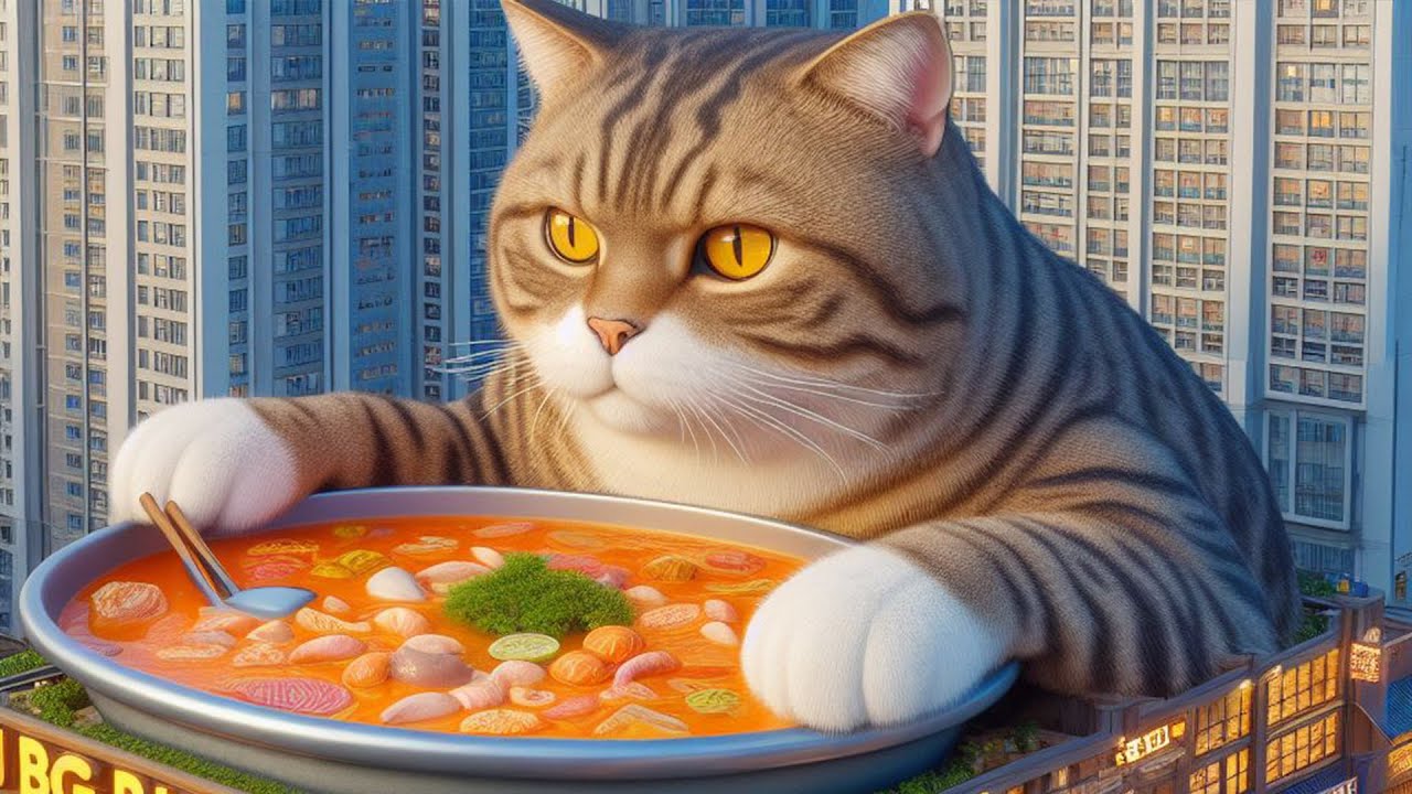 The cat who can eat hotpot anywhere🐈🫕 - YouTube