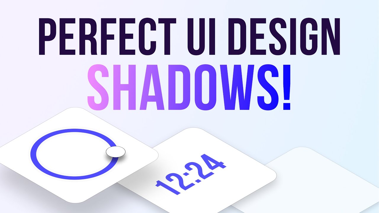 Make Perfect Shadows in Your UI! | Design Weekly - YouTube