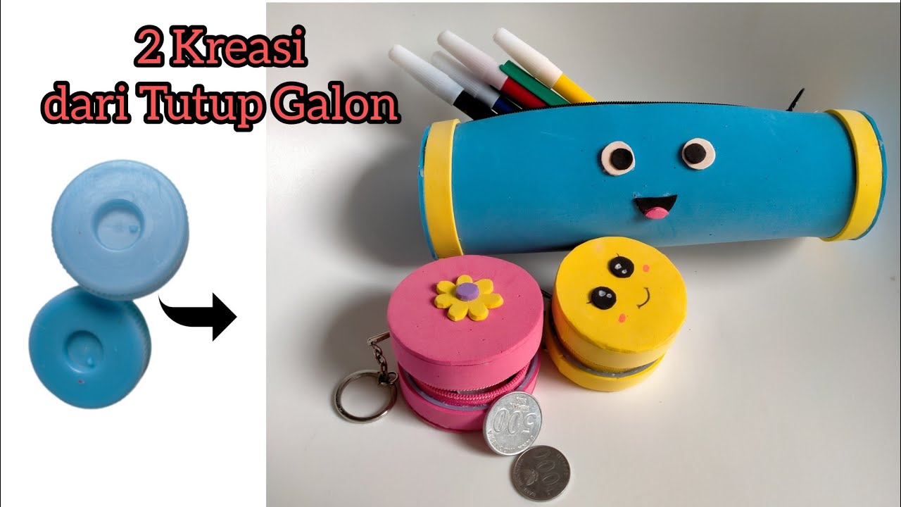 2 IDE KREASI DARI TUTUP GALON PLASTIK| Recycle Plastic Bottle Caps ...