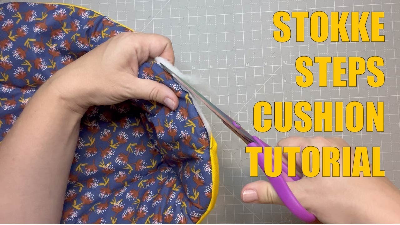 Haighchair cushion sewing tutorial, Stokke Steps cushion - YouTube