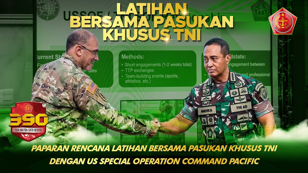 Paparan Rencana Latihan Bersama Pasukan Khusus TNI dengan US Special ...