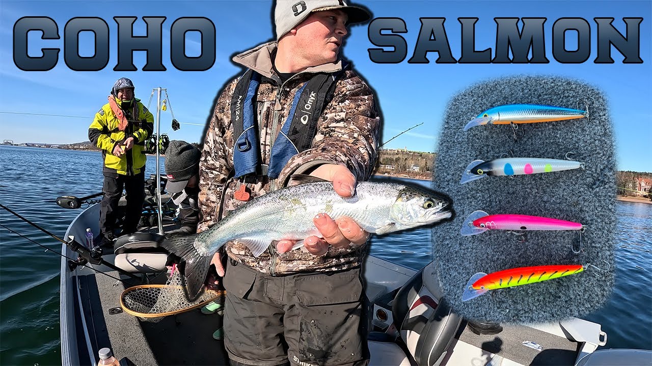 Trolling for Coho Salmon in Duluth - YouTube