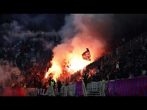 Vllaznia 3-1 Tirana, tifozet ne stadium dhe festa kuqeblu ne fund,
