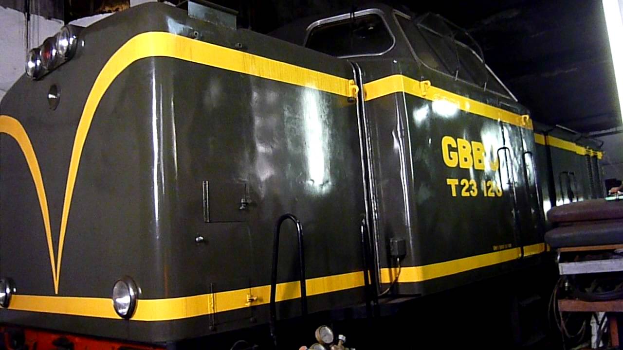 Restored Diesel Locomotive T23 126. GBBJ sweden. TGOJ. - YouTube