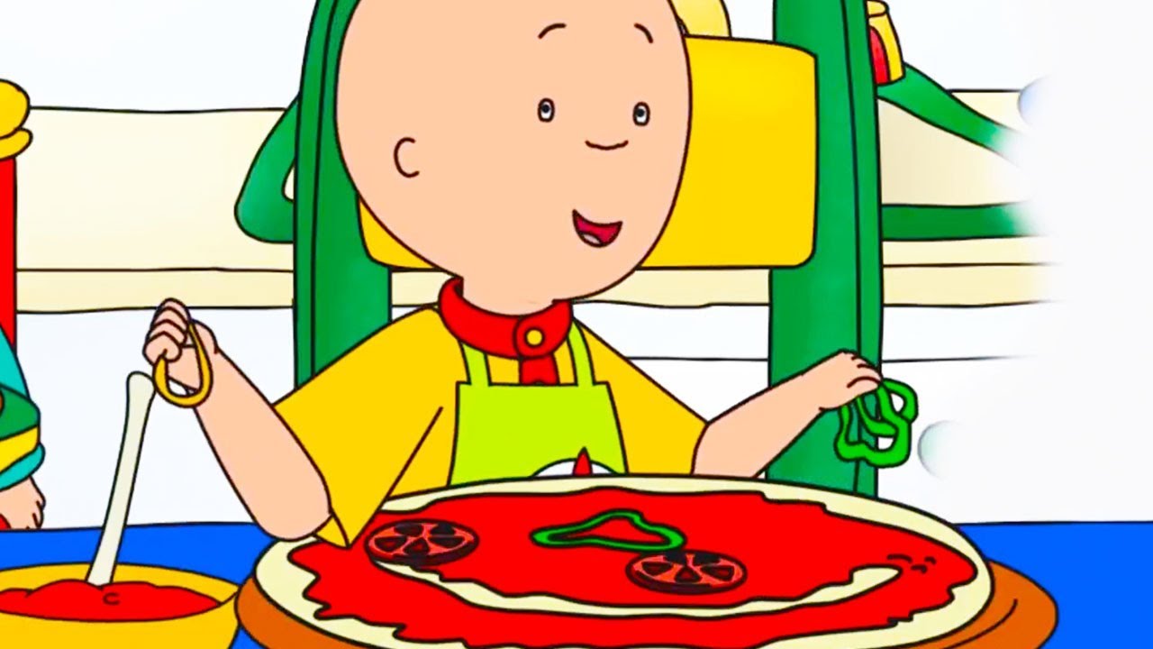 🍕Caillou | Caillou maakt een grote pizza | Nieuwe Hele Caillou ...