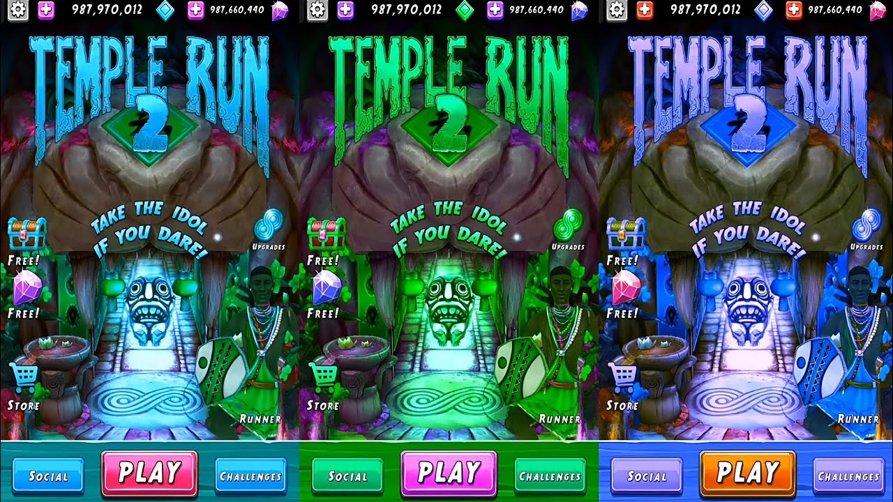 Temple Run 2 Lost Jungle-Lantern Festival Map Colour Challenge - YouTube