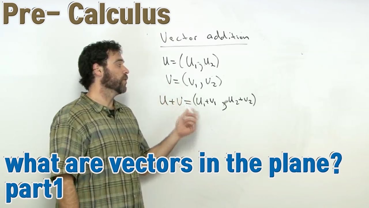 what are vectors in the plane? part1 (Pre-Calculus) - YouTube