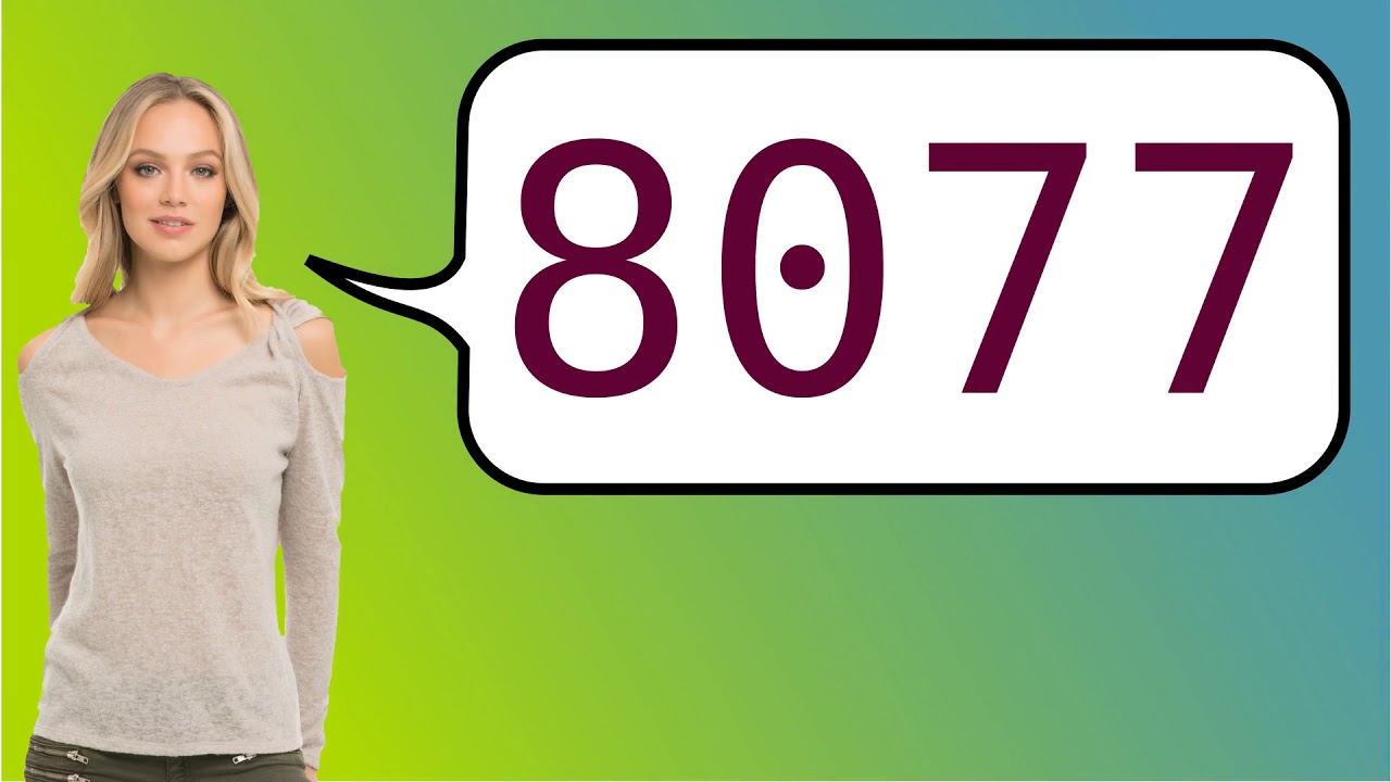 How to say '8077' in French? - YouTube