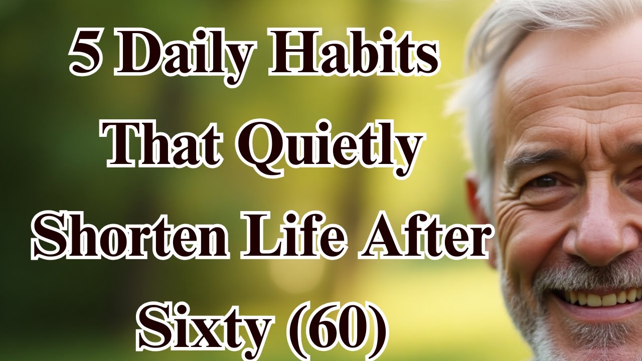 5 Daily Habits That Quietly Shorten Life After 60 - YouTube