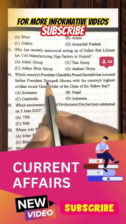 🔥#currentaffairs #Q641 📝 update for Competitive Exam | #upsc #govtjobs #psc #ssc #shorts #mcq ...