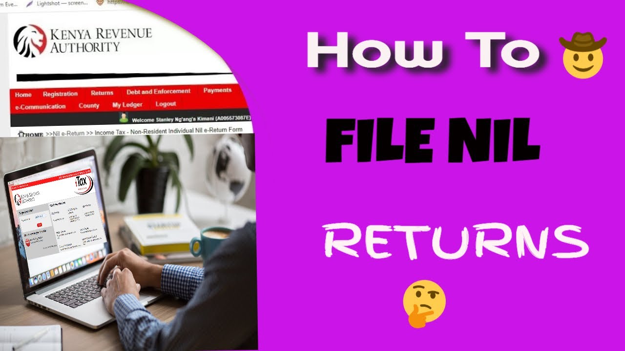 How To File KRA Nil Return On itax 2021 - YouTube