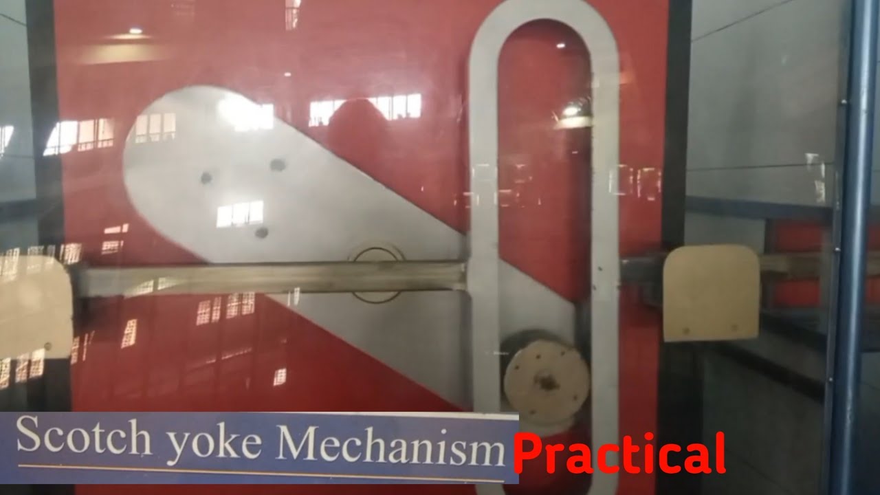 Scotch yoke Mechanism Practical | experiments video - YouTube
