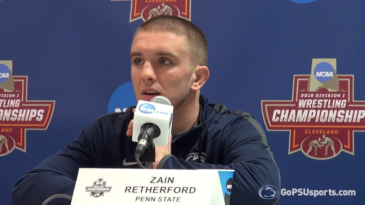 WRE: Zain Retherford - NCAA Championships Presser - YouTube