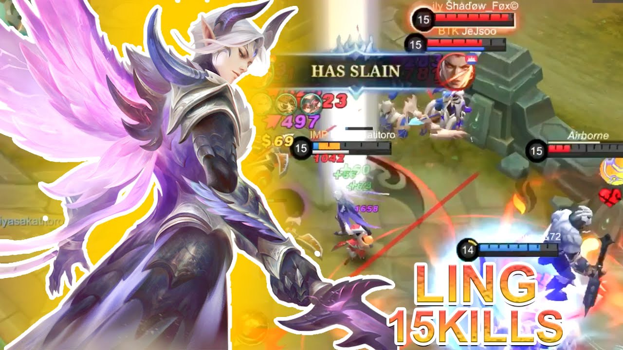 Wow Hero Ling 15Kills Dyna Gaming | Mobile Legends - YouTube