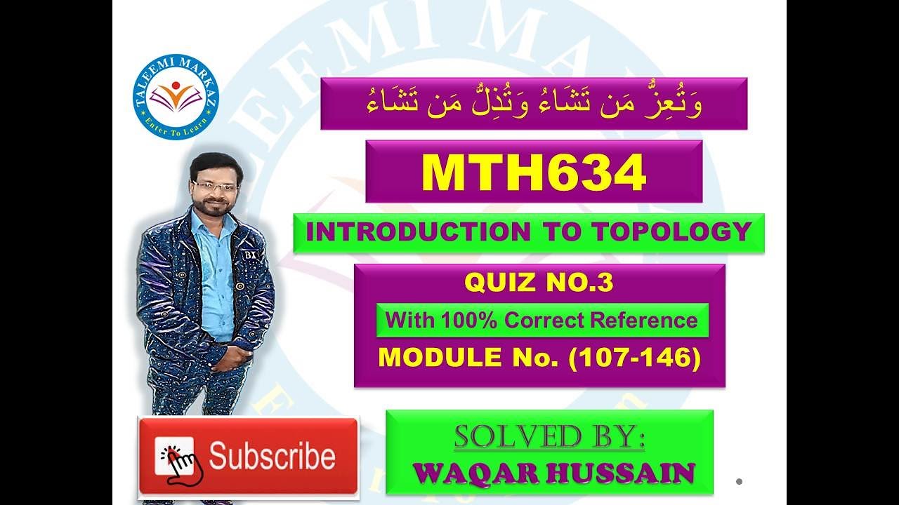 MTH634 quiz no 3 2022 solution by taleemi markaz part 1 - YouTube