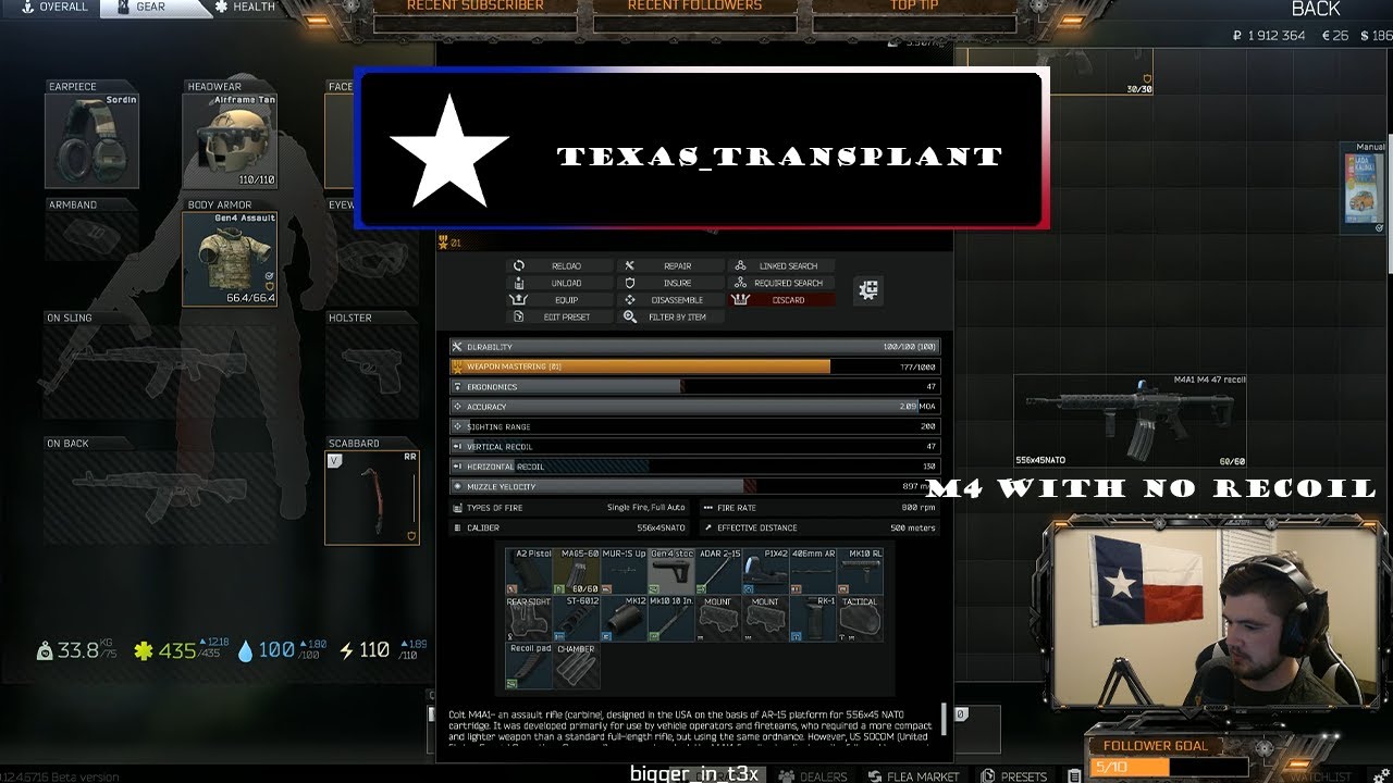 2 M4 BUILDS WITH NO RECOIL! | ESCAPE FROM TARKOV - YouTube