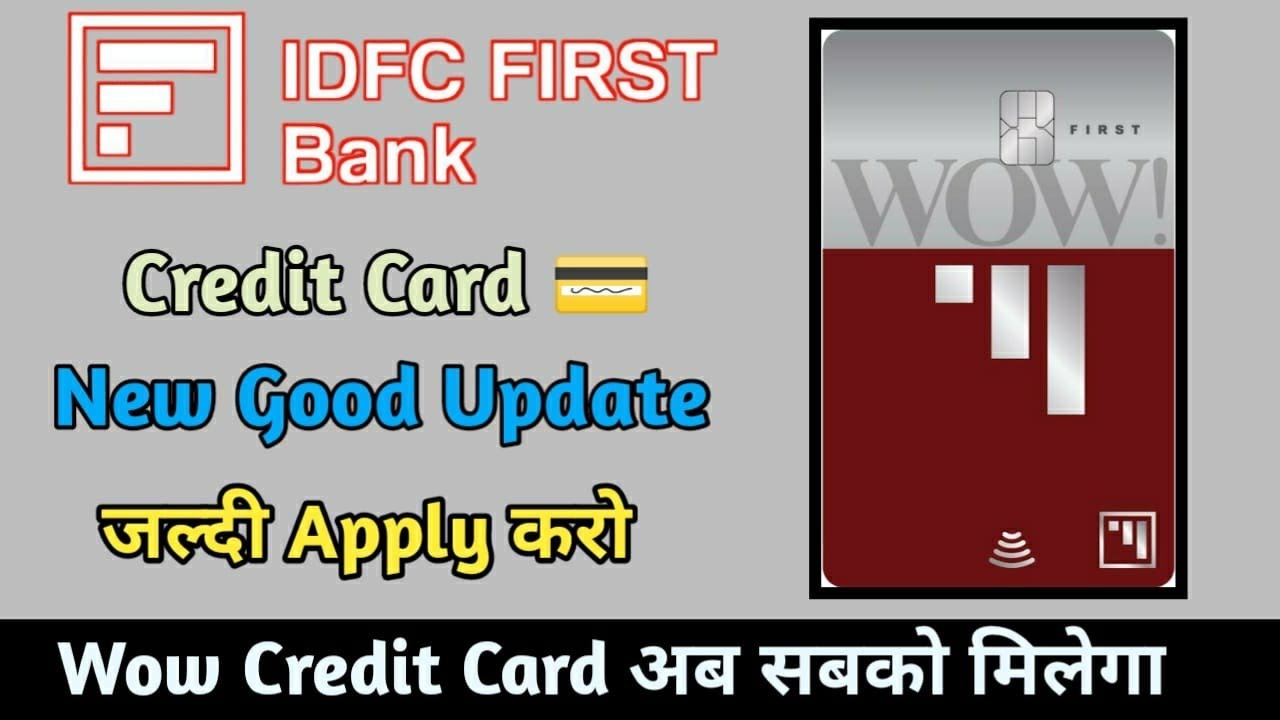 Idfc Credit Card New Update | Idfc Wow Credit Card | Idfc Wow Credit ...