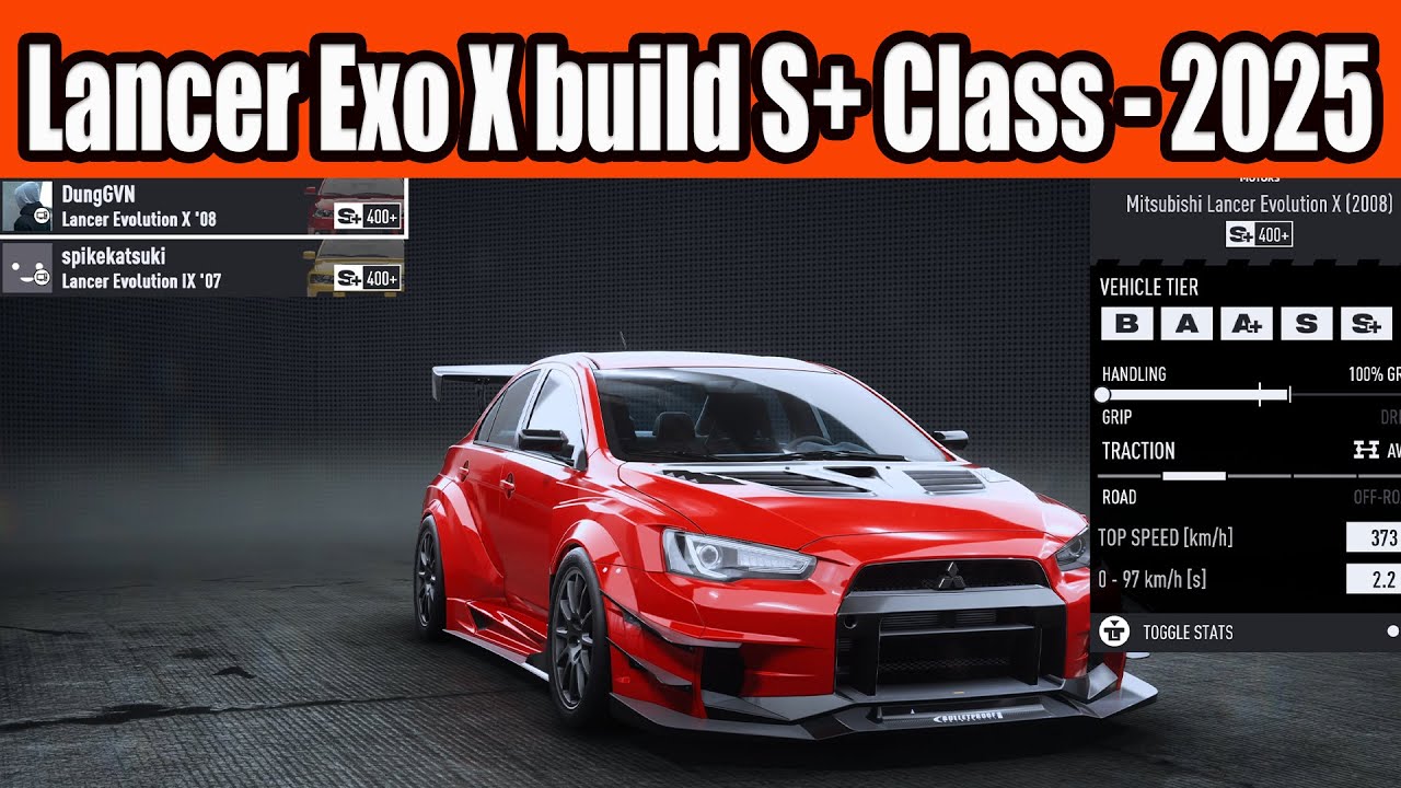 Mitsubishi Lancer Exo X build S+ Class in NFS Unbound in 2025 - YouTube