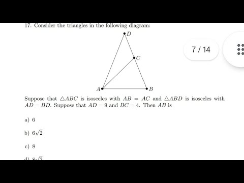 Maths challenger 17 #triangle #olympiad - YouTube
