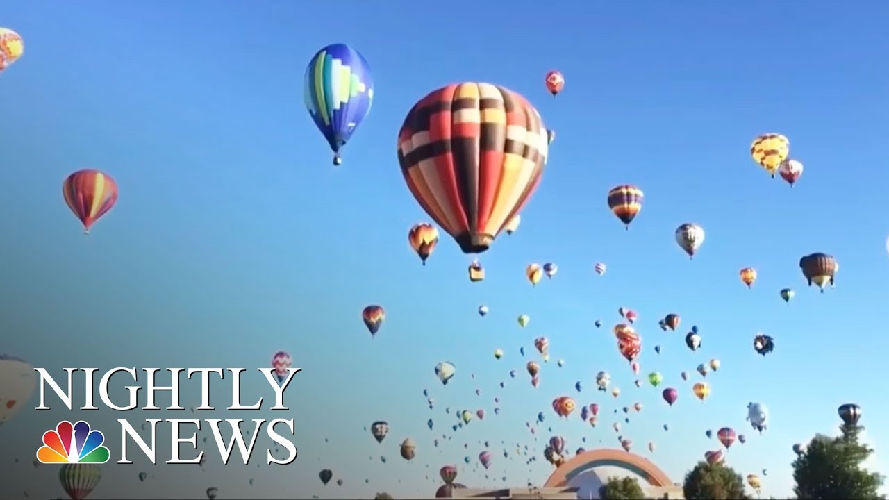 Balloons Paint The Albuquerque Sky At Annual Fiesta | NBC Nightly News ...