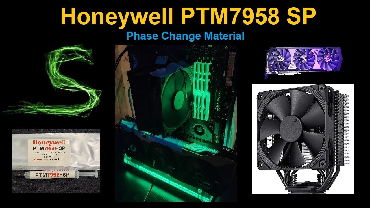 Applying Honeywell PTM7958 SP to CPU and GPU - YouTube