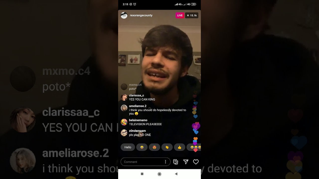 REX ORANGE COUNTY Instagram Live Session 20/03/2020 part 1 - YouTube