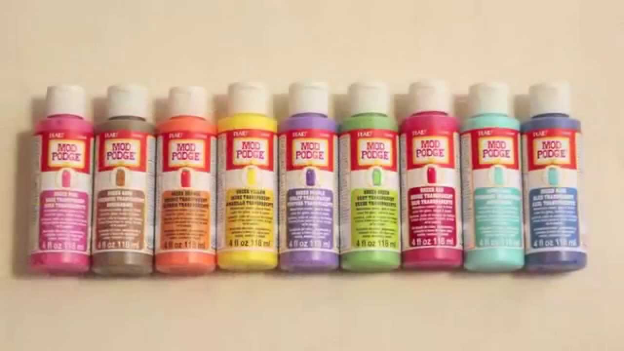 How To Use Mod Podge Sheer Colors - YouTube