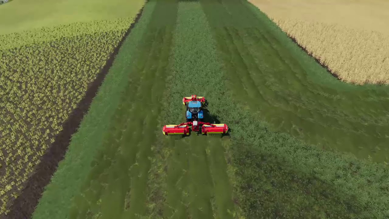 FS19 Groiningen | building a darm, mowing and sowing| farming simulator ...