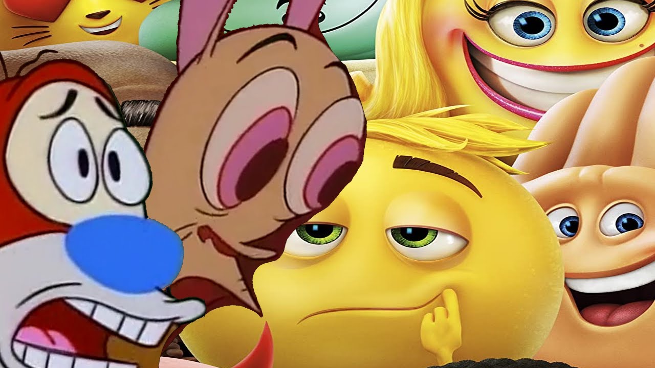 Ren and Stimpy Watches The Emoji Movie Trailer - YouTube