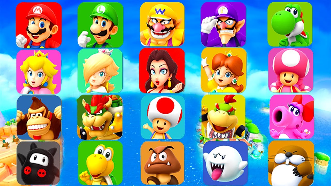 Super Mario Party Jamboree - All Characters - YouTube