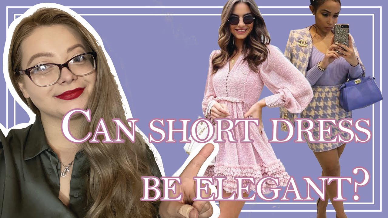Elegant ways to wear short dresses and skirts - YouTube