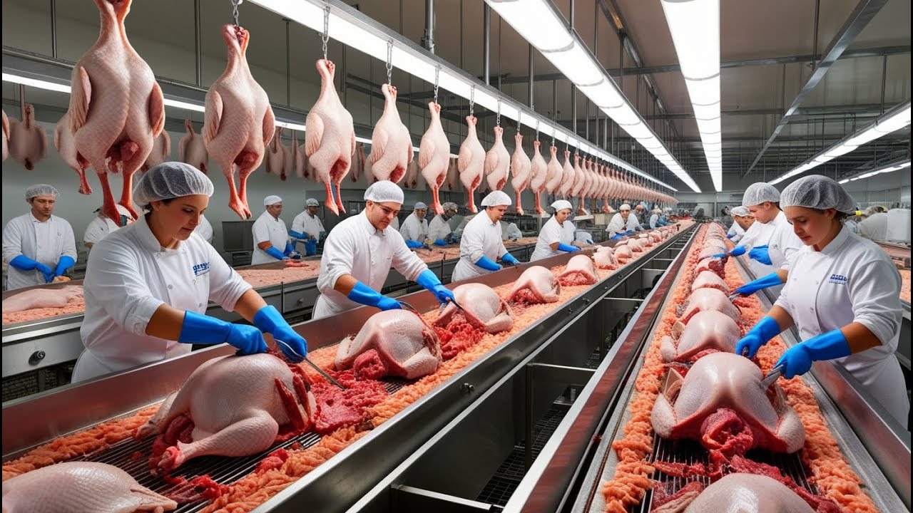How TURKEY is Grown and Processed into Meat for Thanksgiving || Modern ...