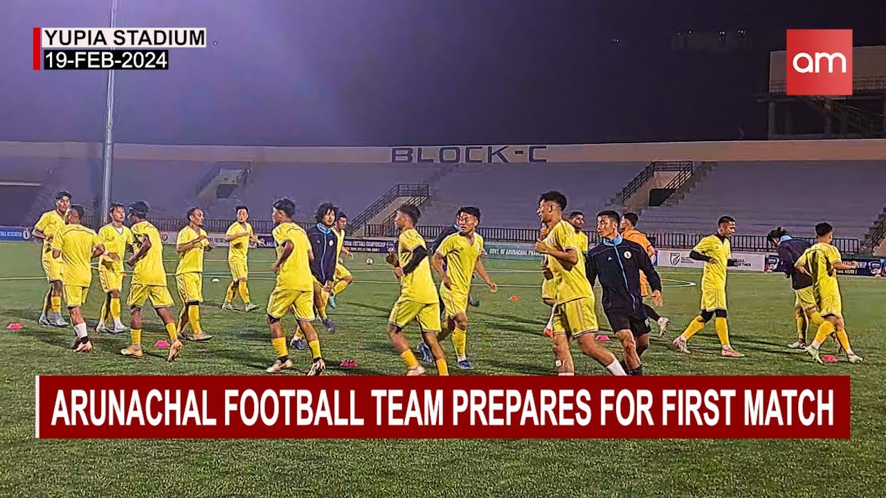 Arunachal Football Team prepares for first match - YouTube