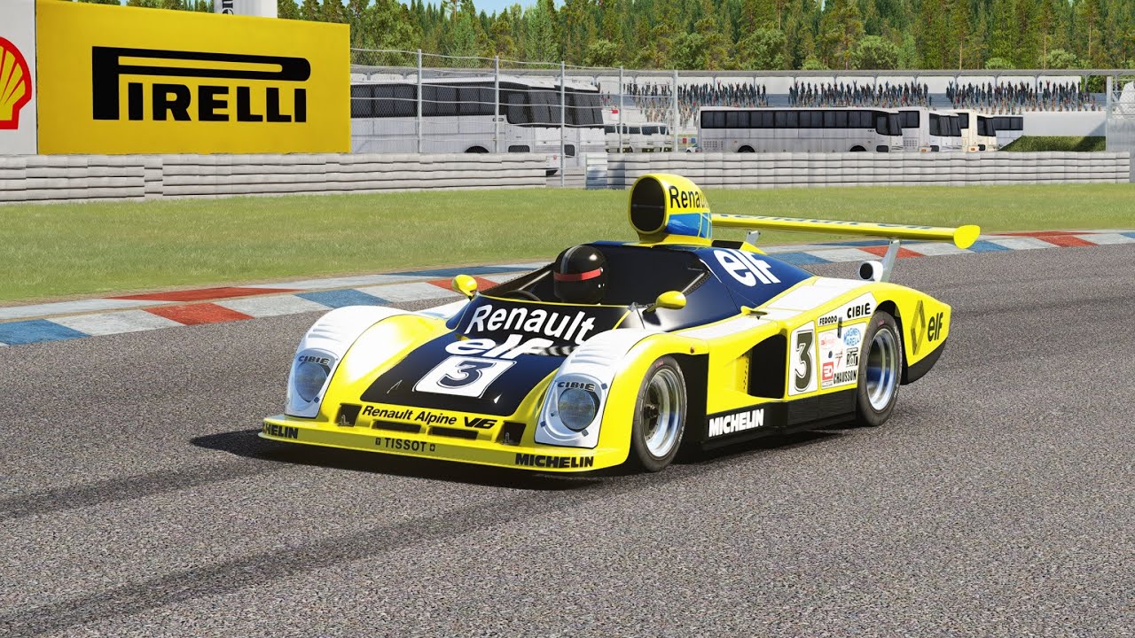 Assetto Corsa: 1977 Renault Alpine 442 at 80's Hockenheim - YouTube