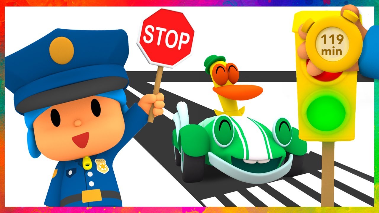 🚦POCOYO & NINA EPISODIOS COMPLETOS - Los colores del semáforo 119 min ...
