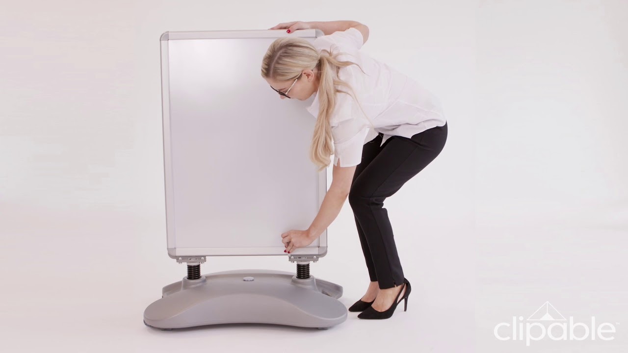 How to set up a Water Base Pavement Sign - WPG7 - YouTube