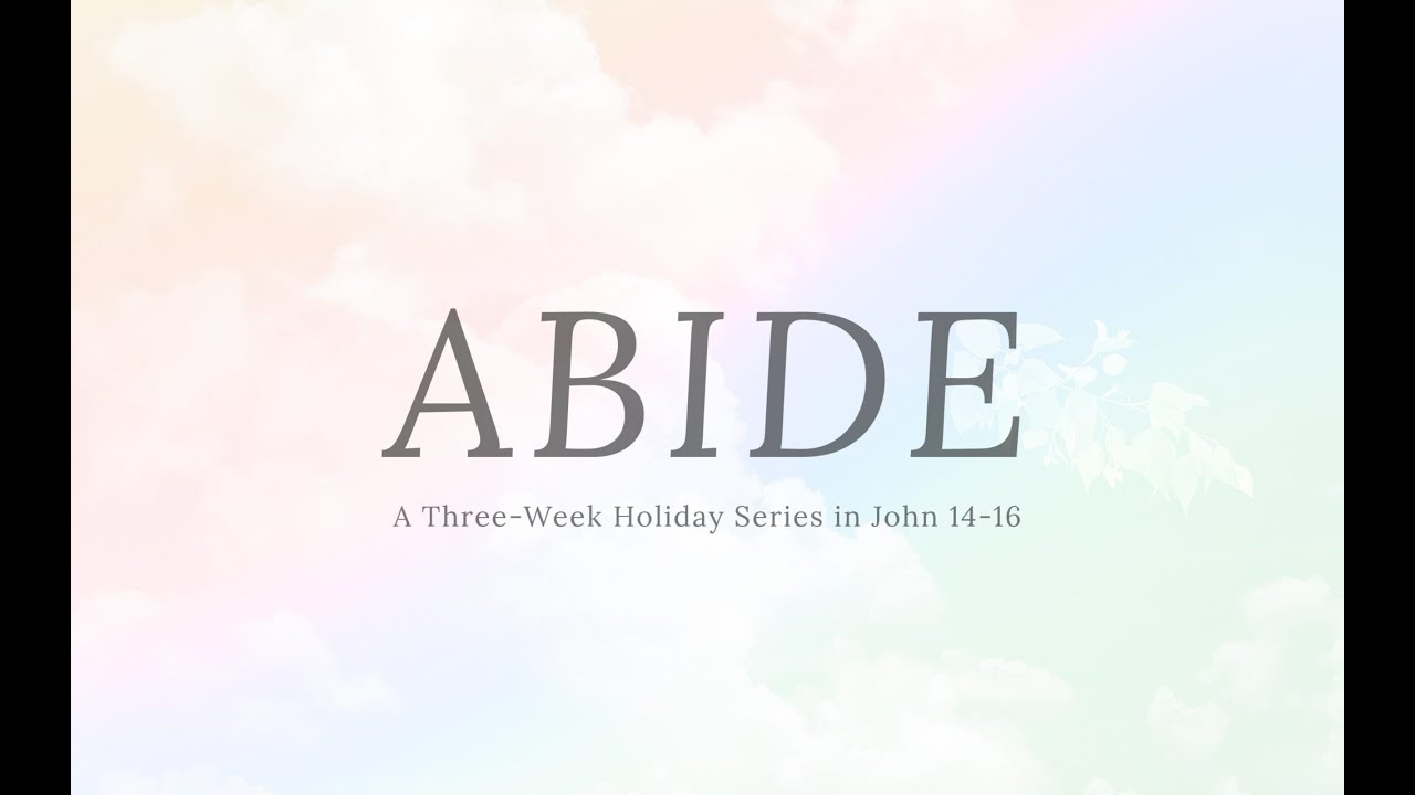 Abide - Jesus is with us (John 14:1-27) | Full Sunday Service, 07 January 2024 - YouTube