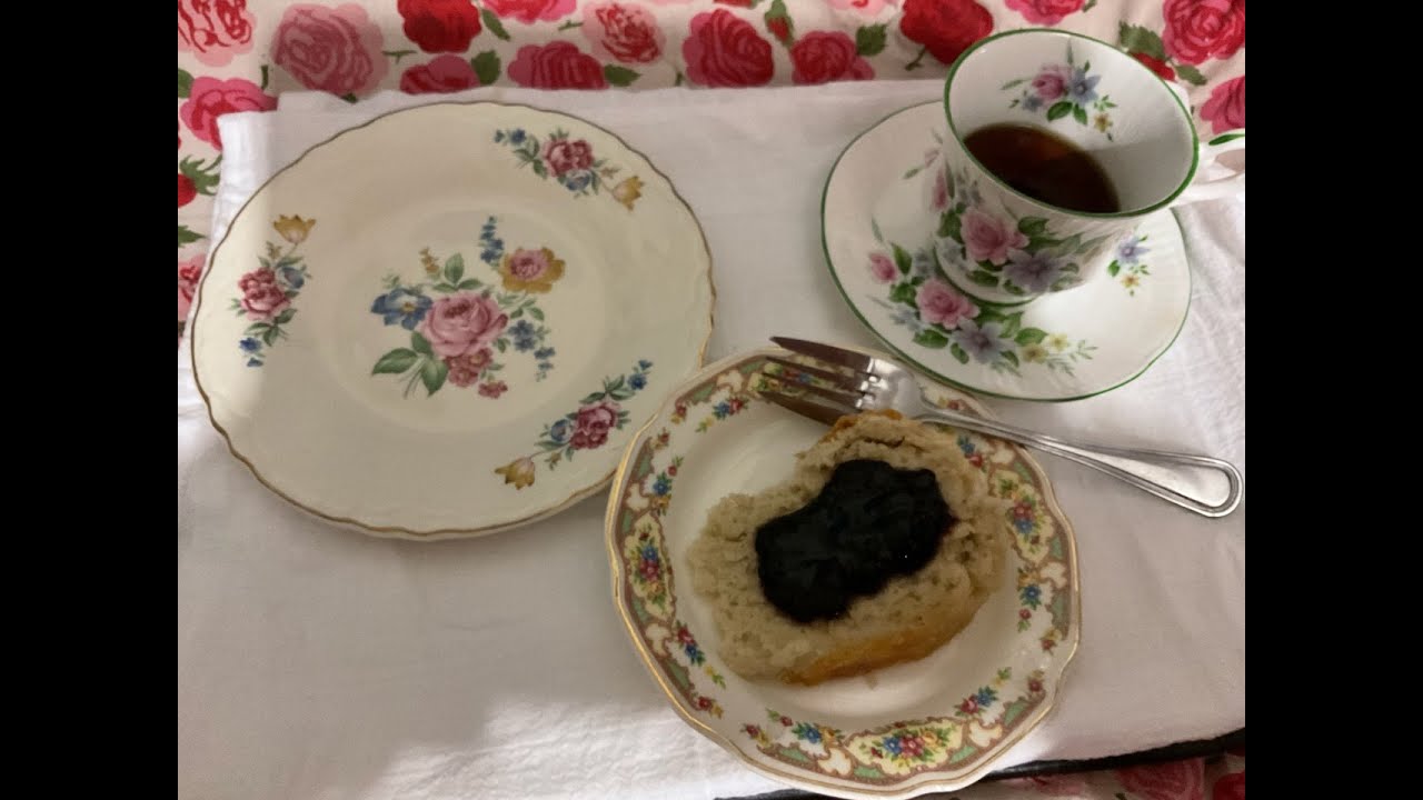 #teatuesday Antique dishes Rose pattern and 4 ingredient Yeast Bread ...