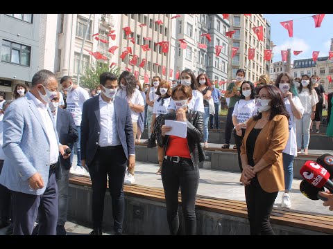 CHP, İSTANBUL SÖZLEŞMESİNİ HALKA ANLATABİLMEK İÇİN KAMPANYAYI ŞİŞHANE MEYDANIN'DAN BAŞLATTI...