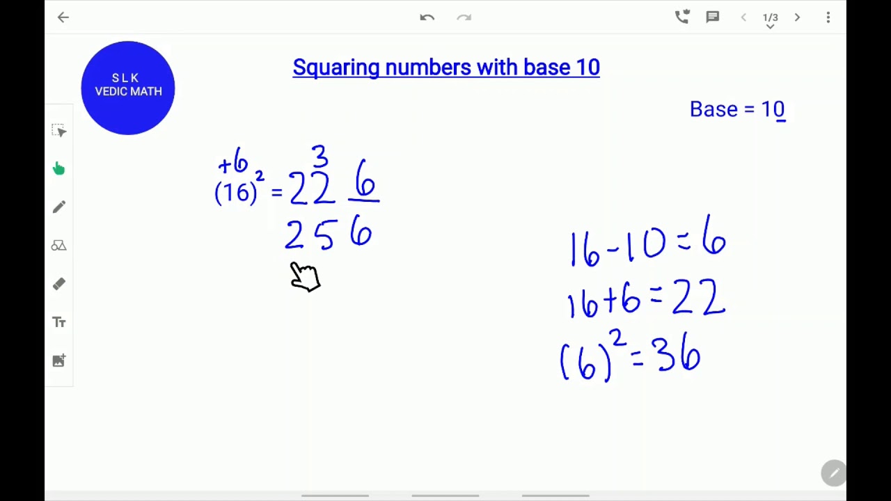 Squaring numbers with base 10 | Quick Math | Vedic Math | Squaring ...