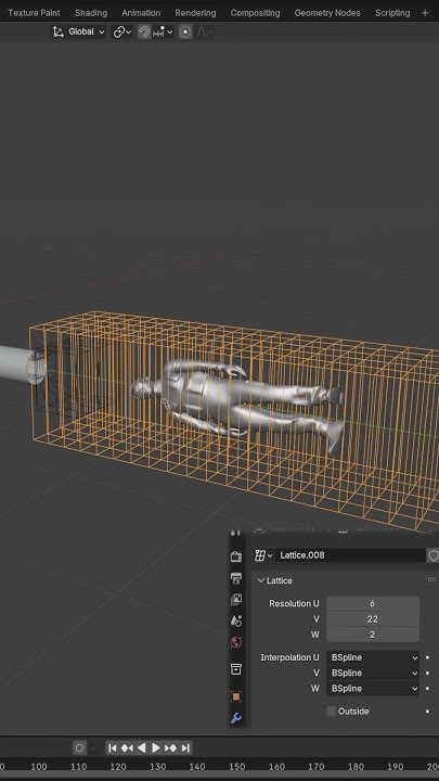How to use lattice modifier in blender. - YouTube
